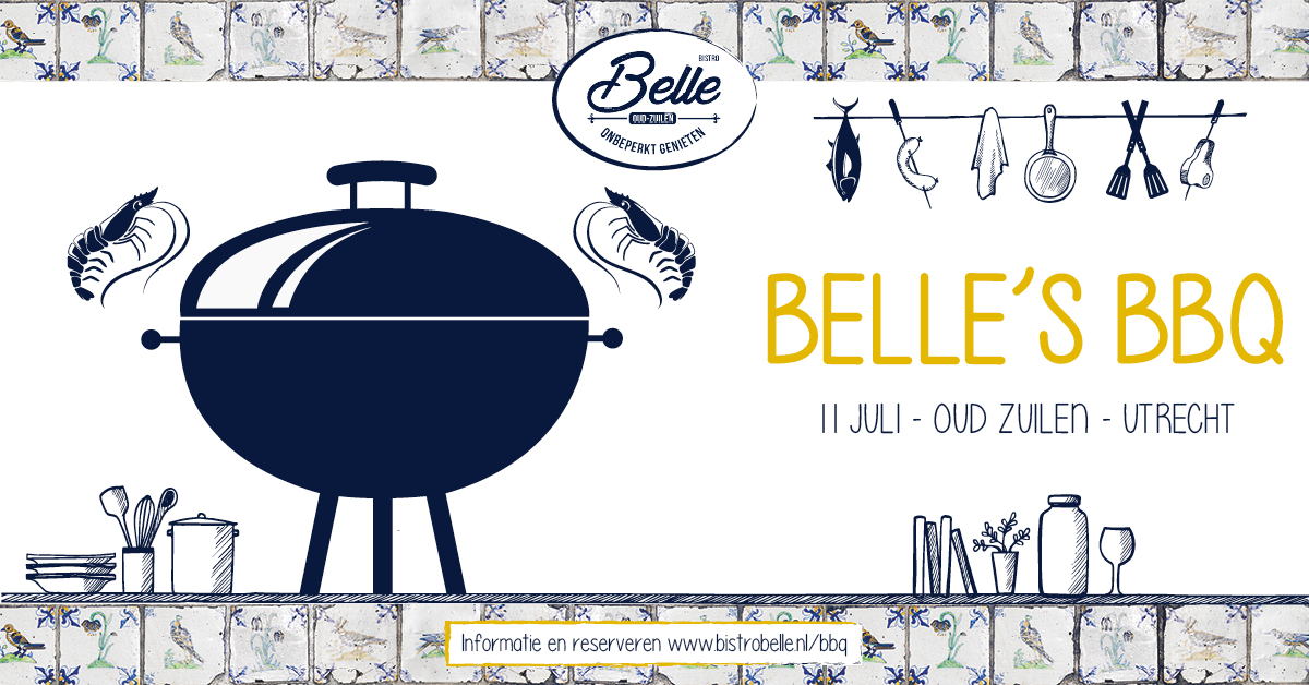 Zomerse BBQ in Utrecht bij Bistro Belle - Bekijk onze Arrangementen